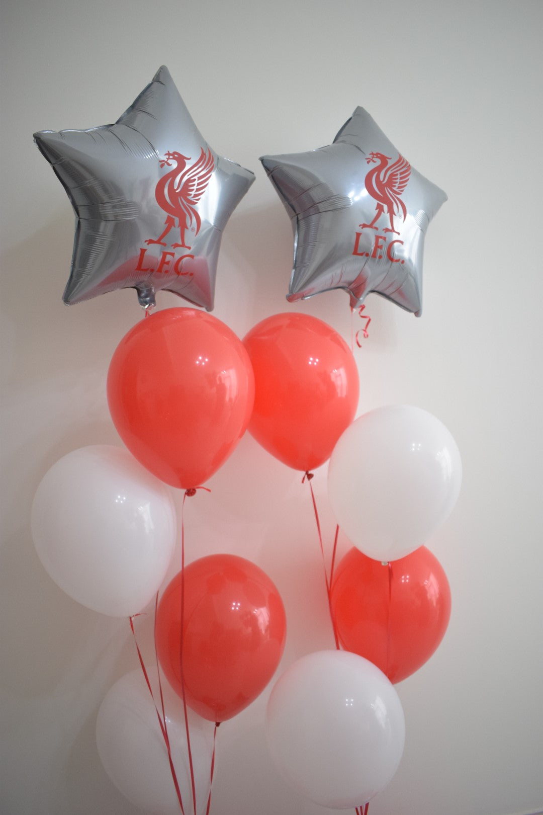 LFC (Liverpool Football club) personalized Foil star with 4 red and wh ...